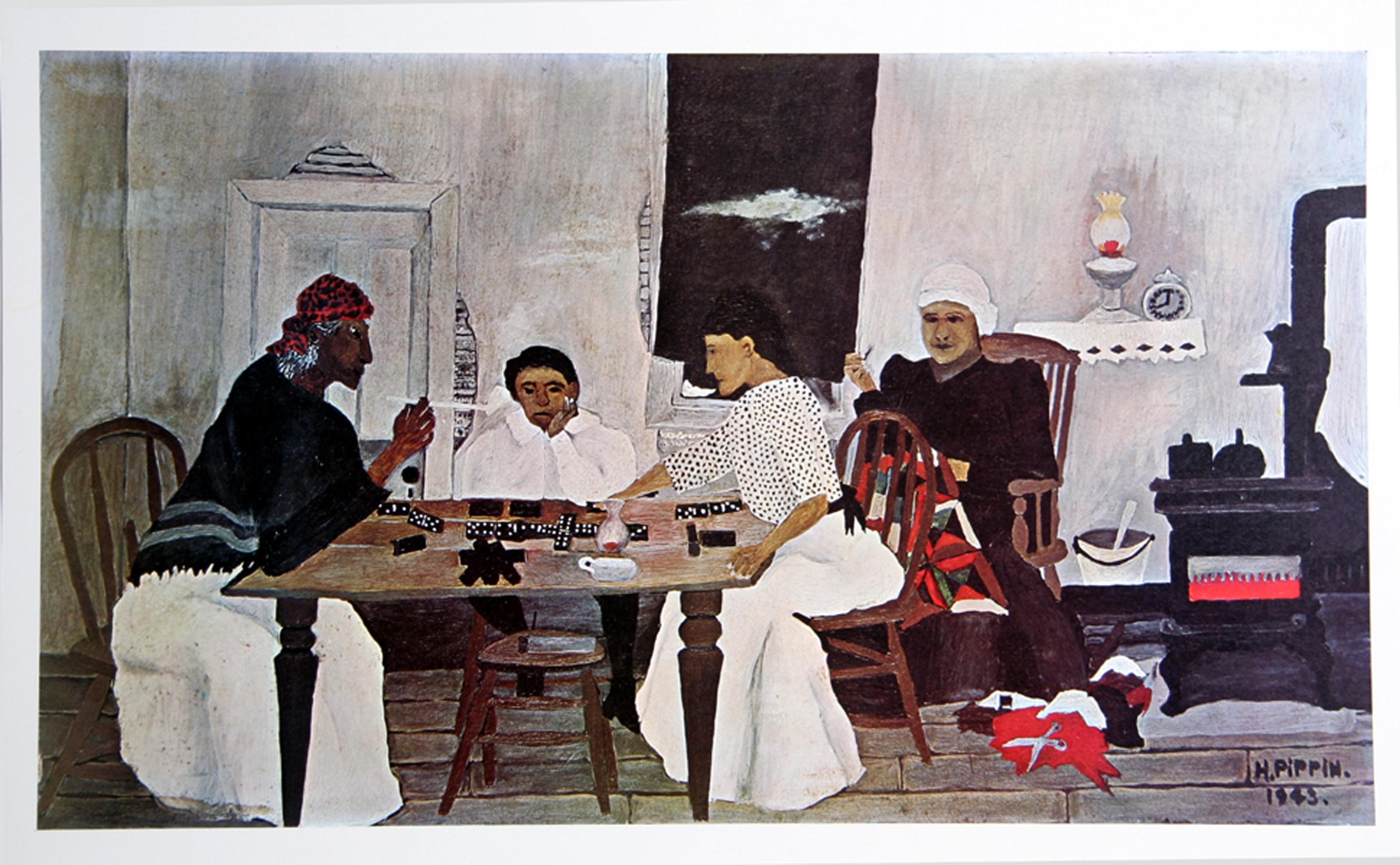 Horace Pippin | The Domino Players (1943) | MutualArt