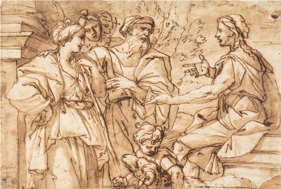 Domenico Parodi | JACOB AND RACHEL AT THE WELL | MutualArt