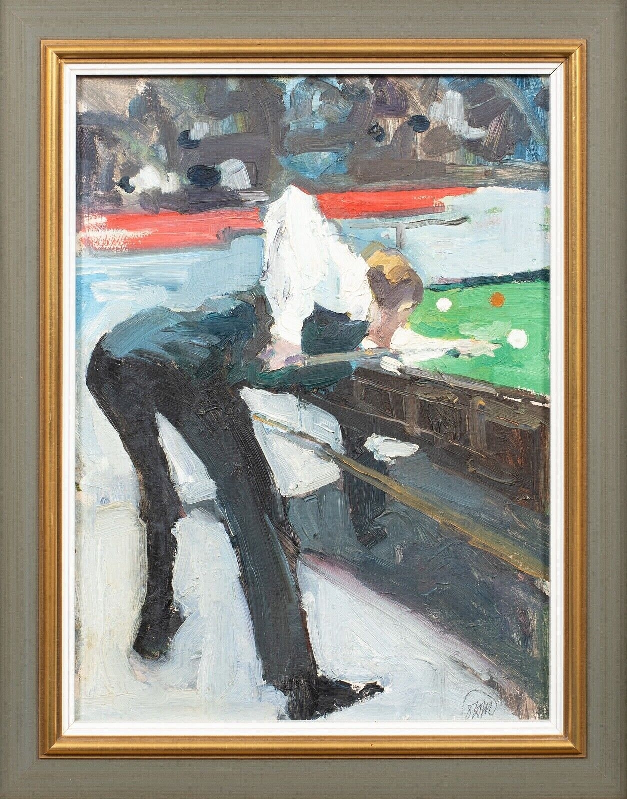 Steve Davis | PORTRAIT OF A SNOOKER MATCH (20th Century) | MutualArt