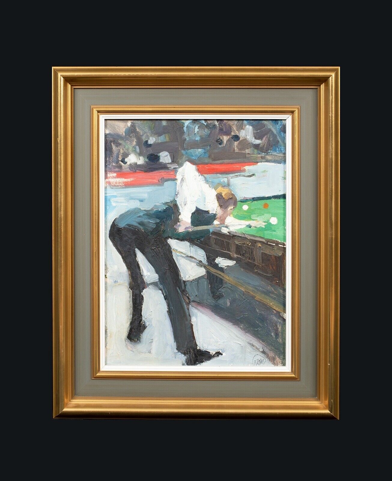 Steve Davis | PORTRAIT OF A SNOOKER MATCH (20th Century) | MutualArt