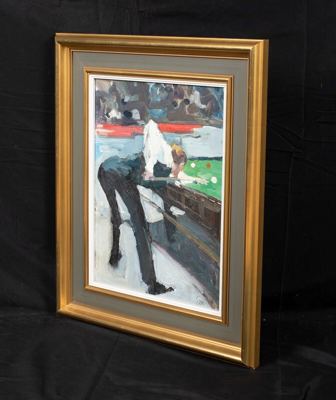 Steve Davis | PORTRAIT OF A SNOOKER MATCH (20th Century) | MutualArt