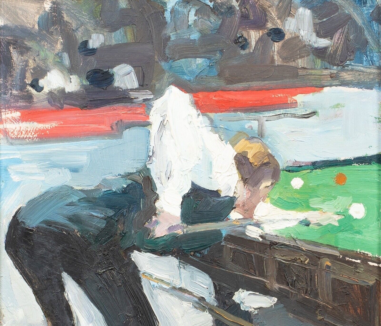 Steve Davis | PORTRAIT OF A SNOOKER MATCH (20th Century) | MutualArt