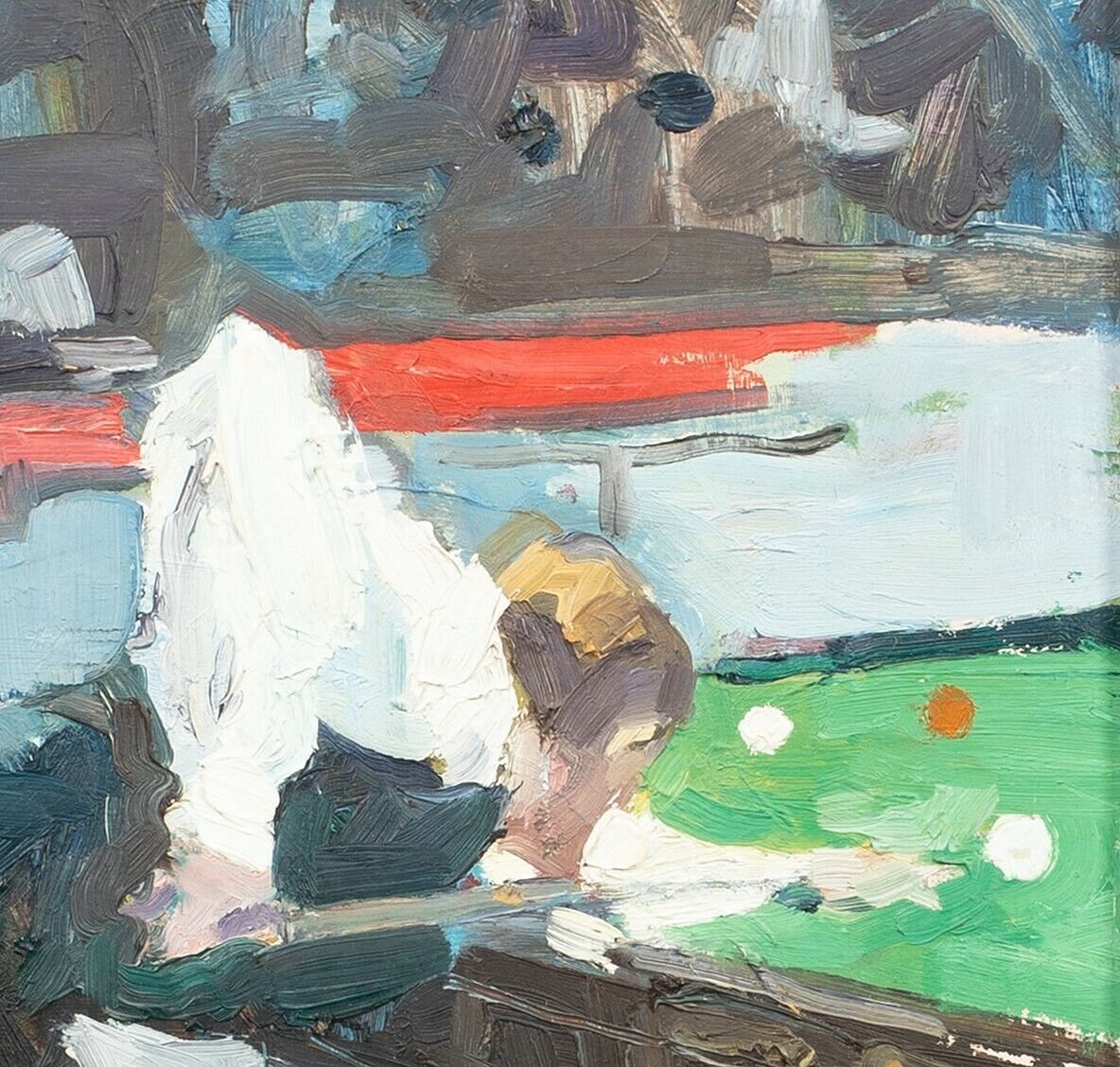 Steve Davis | PORTRAIT OF A SNOOKER MATCH (20th Century) | MutualArt