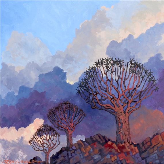 Richard Beyleveld | QUIVER TREES WITH STORM CLOUDS ROLLING IN | MutualArt
