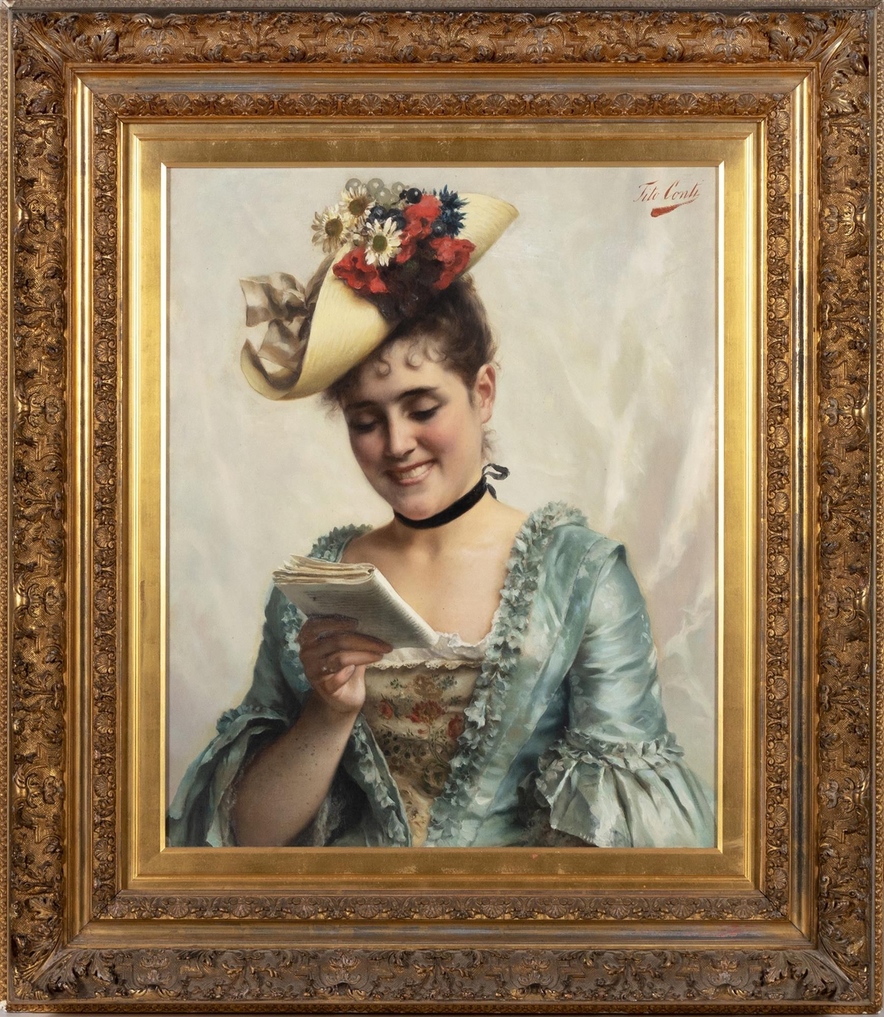 Tito Conti | Portrait of a Spanish lady | MutualArt