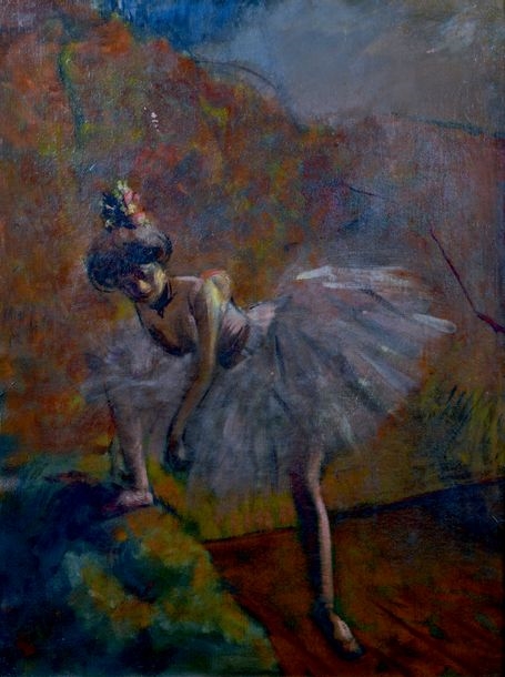 Jean-Louis Forain | Dancer tying her shoe | MutualArt