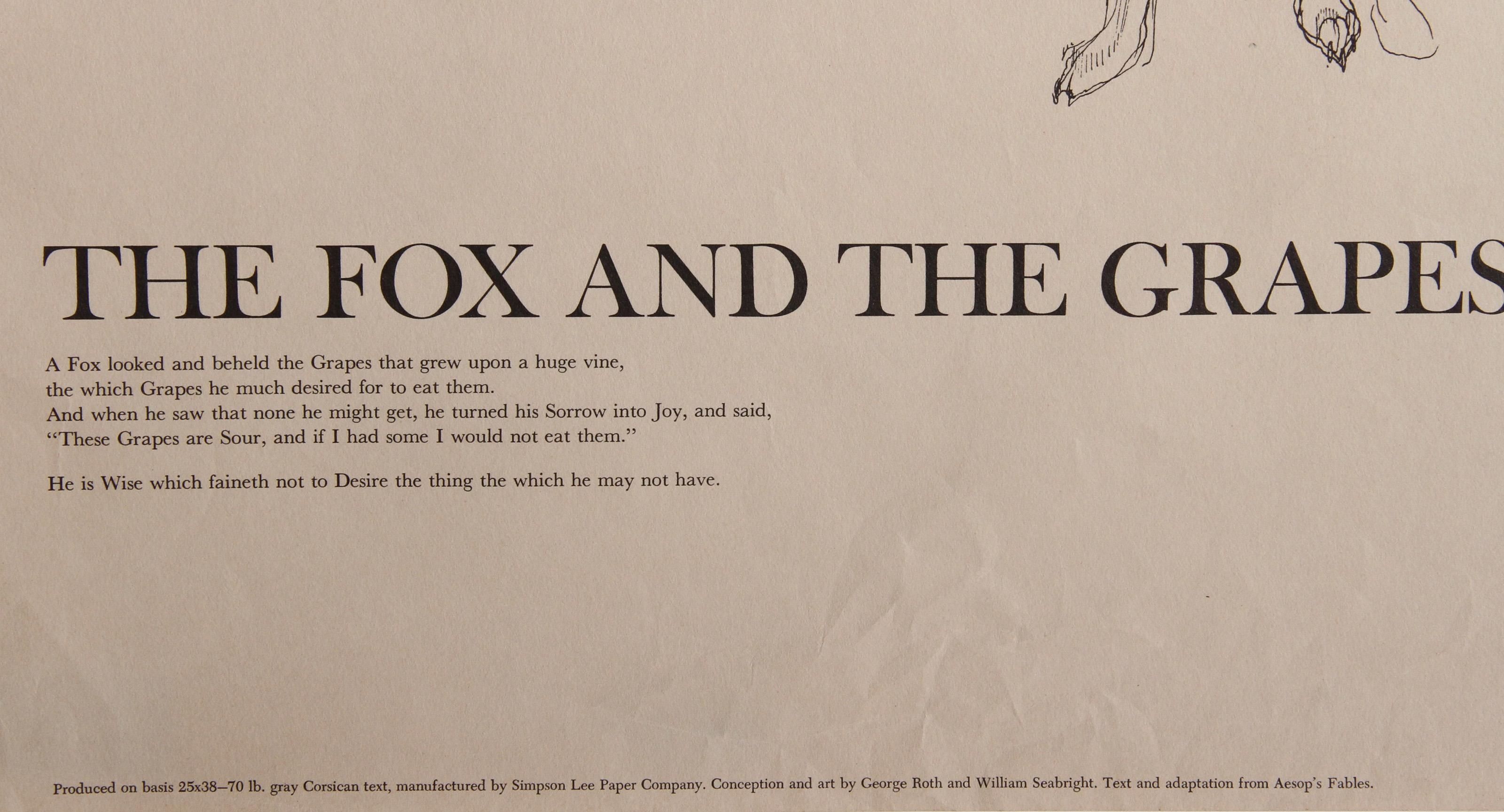 George Roth | The Fox and The Grapes - Aesop Fables (Circa 1970 ...