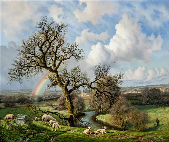 Daniel Putten | Spring in the Fields at Staverton Church ...