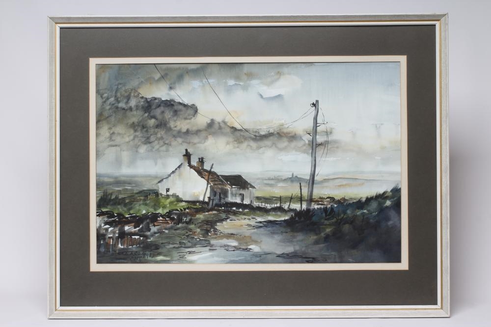 Ashley Jackson | Pennine Cottage in Winter (1977) | MutualArt