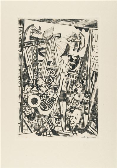 Max Beckmann | The large man (1921) | MutualArt