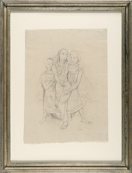 Karl Hofer | Three girls (1940) | MutualArt