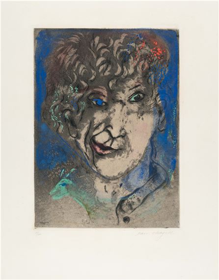 Marc Chagall | Self portrait with a grimace (1924 - 1926) | MutualArt