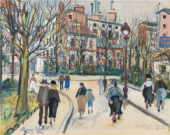 Maurice Utrillo | Rue à Montmartre (1926) | MutualArt