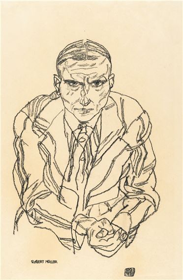 Egon Schiele | Portrait of Robert Müller (1918) | MutualArt