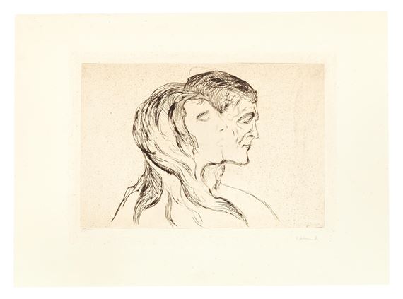Edvard Munch | Kopf bei Kopf (1905) | MutualArt