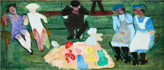 Ragnar Sandberg | Lekande barn i sandlådan | MutualArt