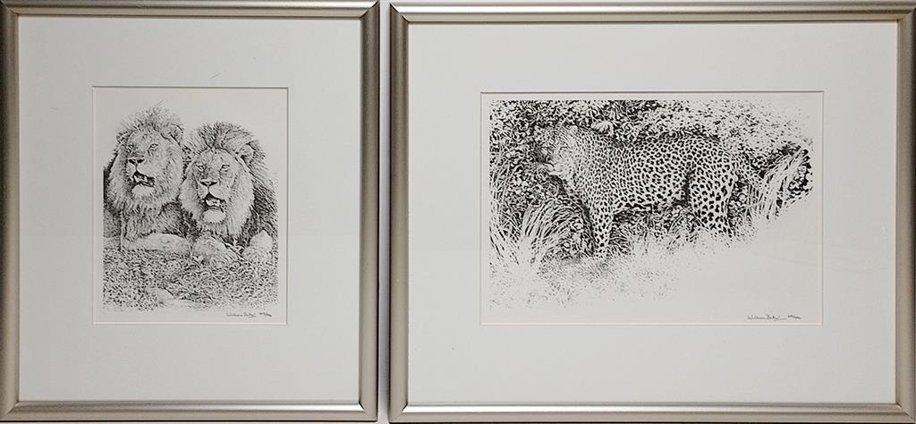 William Baker | A pair of signed limited edition prints by William ...