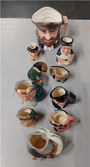 Royal Doulton | A collection of character jugs inc miniature Royal ...