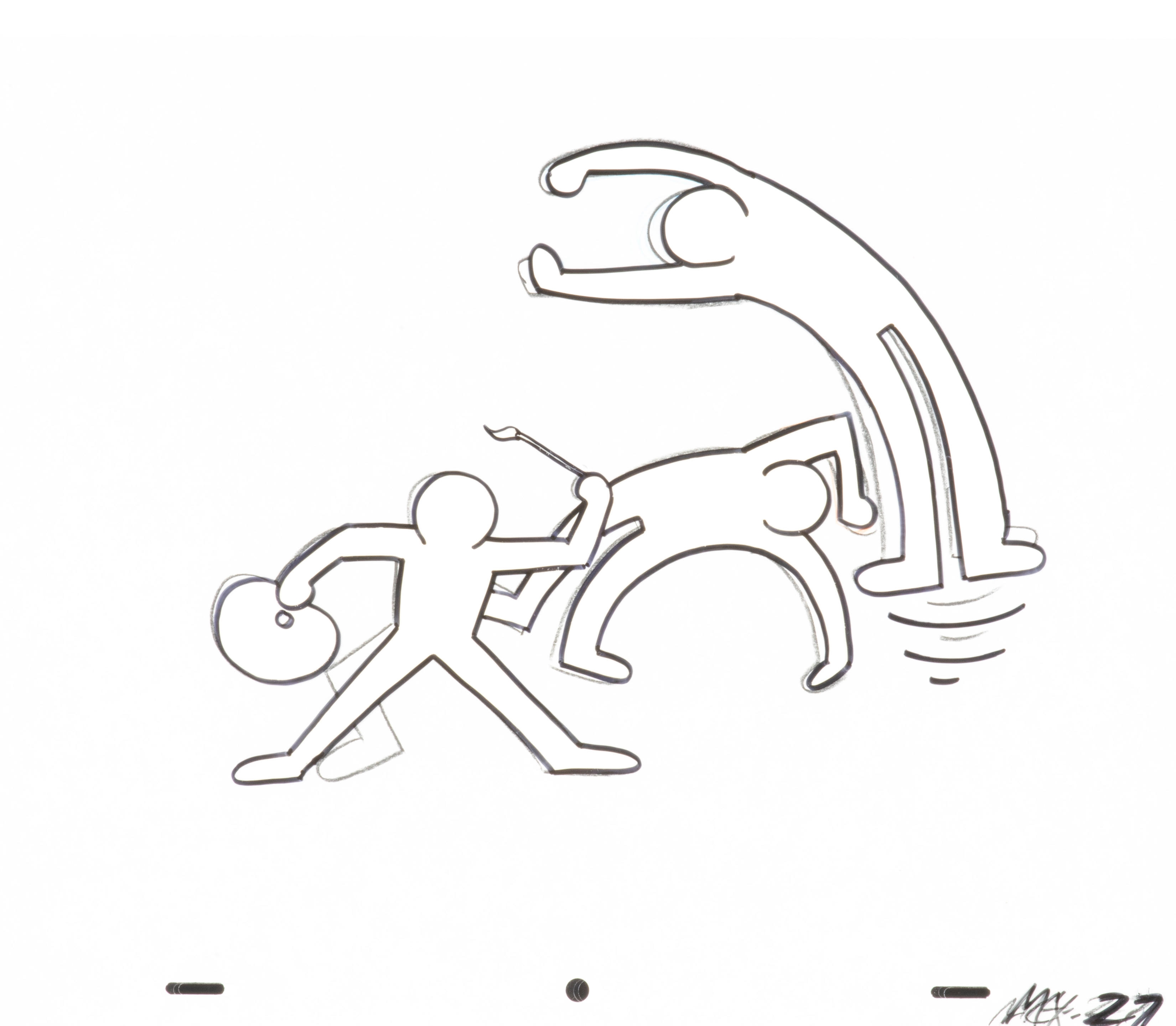 Keith Haring | SESAME STREET BREAK-DANCERS ANIMATION DRAWINGS, 1987 ...