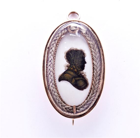 John Miers | SILHOUETTE OF A LADY WITH GOLD HIGHLIGHTS | MutualArt