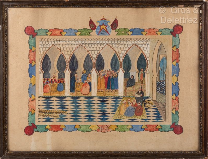 Mohammed Ben Ali R'bati | The courtyard of the mosque | MutualArt