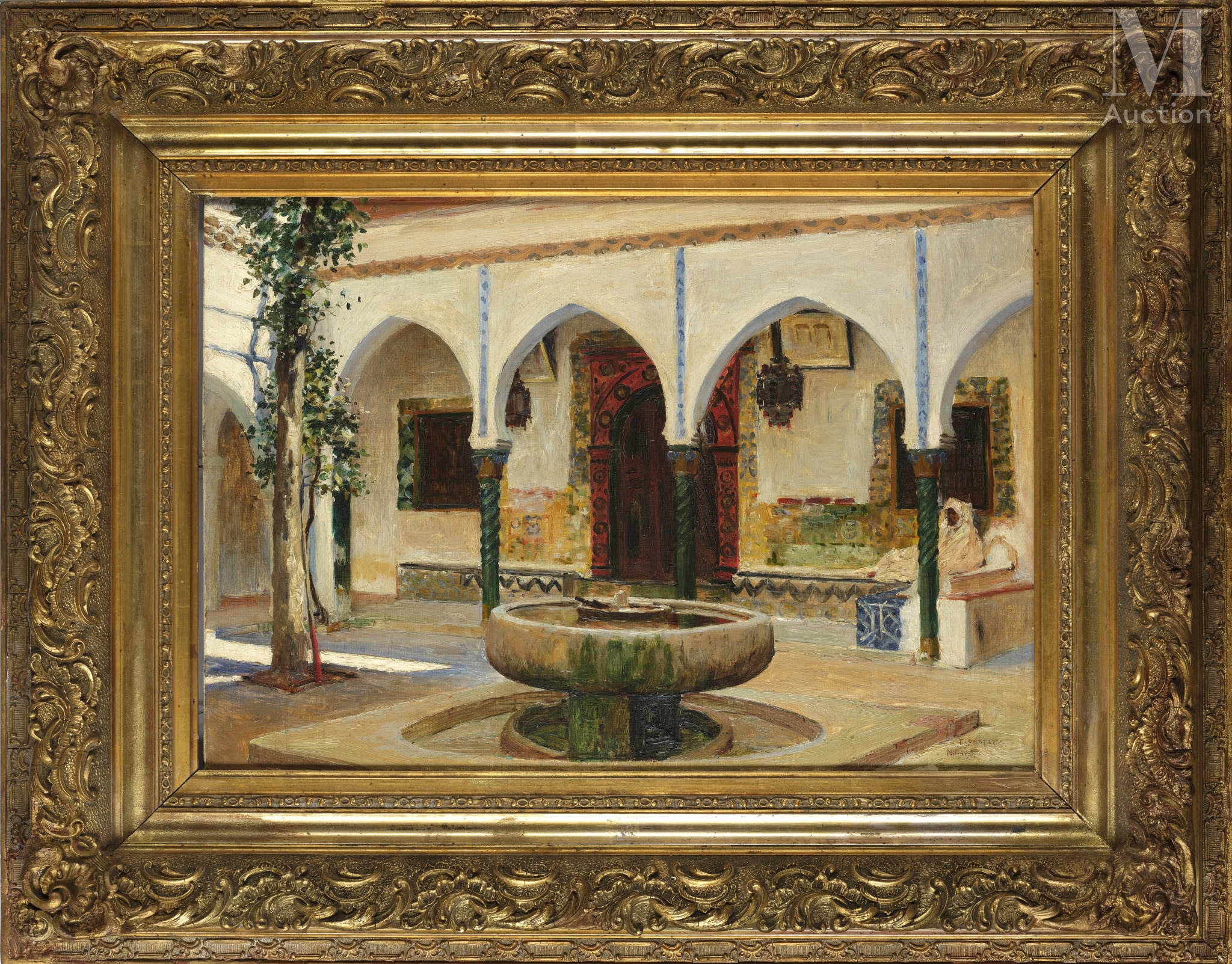 Tancrede Bastet | Cour et bassin sacré de la mosquée de Sidi Ahmed Ben ...