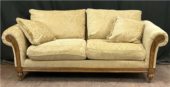 Ethan Allen | Ethan Allen Rolled Arm Pillowback Sofa | MutualArt