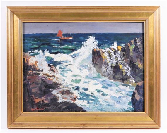 George Turland | Goosey Ocean Landscape Painting | MutualArt