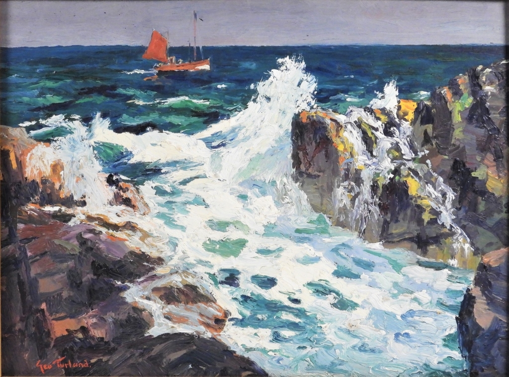 George Turland | Goosey Ocean Landscape Painting | MutualArt