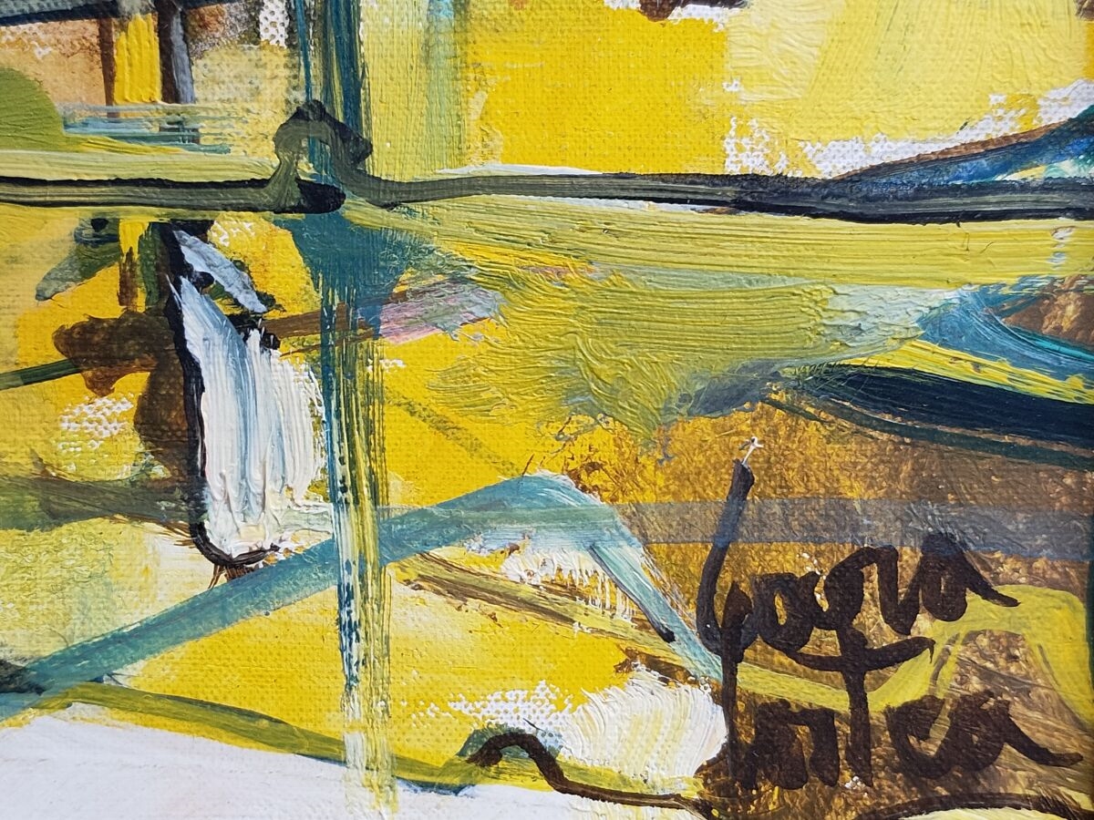 Philippe Cara-Costea | Paysage fond jaune | MutualArt