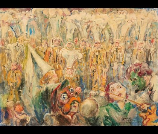 Raphaël Dubois | Les Gilles au carnaval. | MutualArt