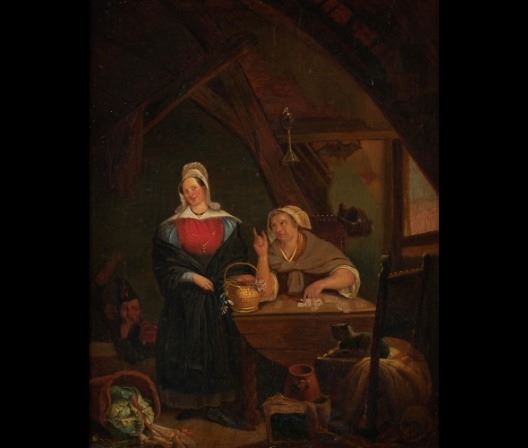 Belgian School, 19th Century | La diseuse de bonne aventure. | MutualArt