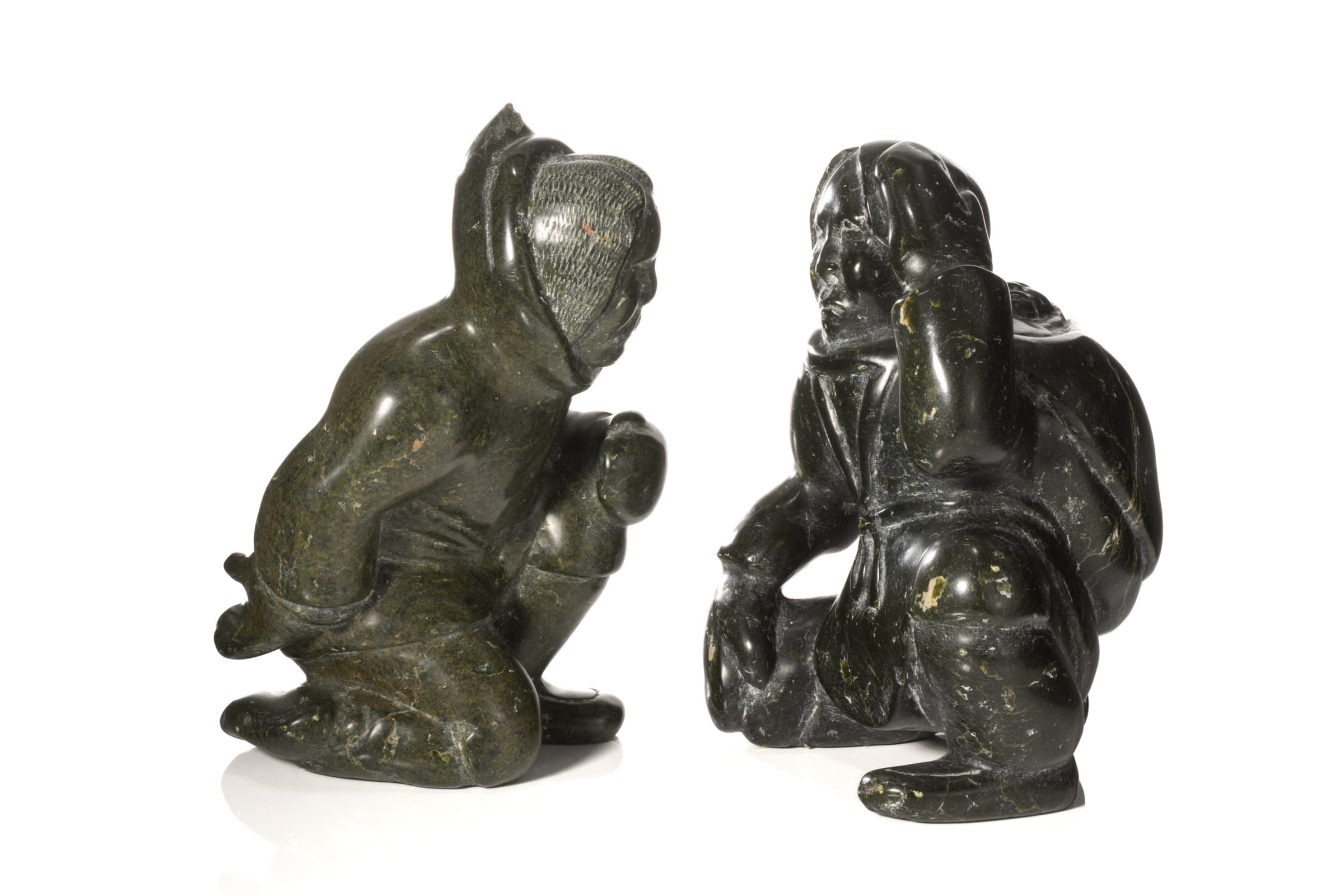 Towatuga Sagouk | Kneeling Man and Woman, with Child in her Amaut ...