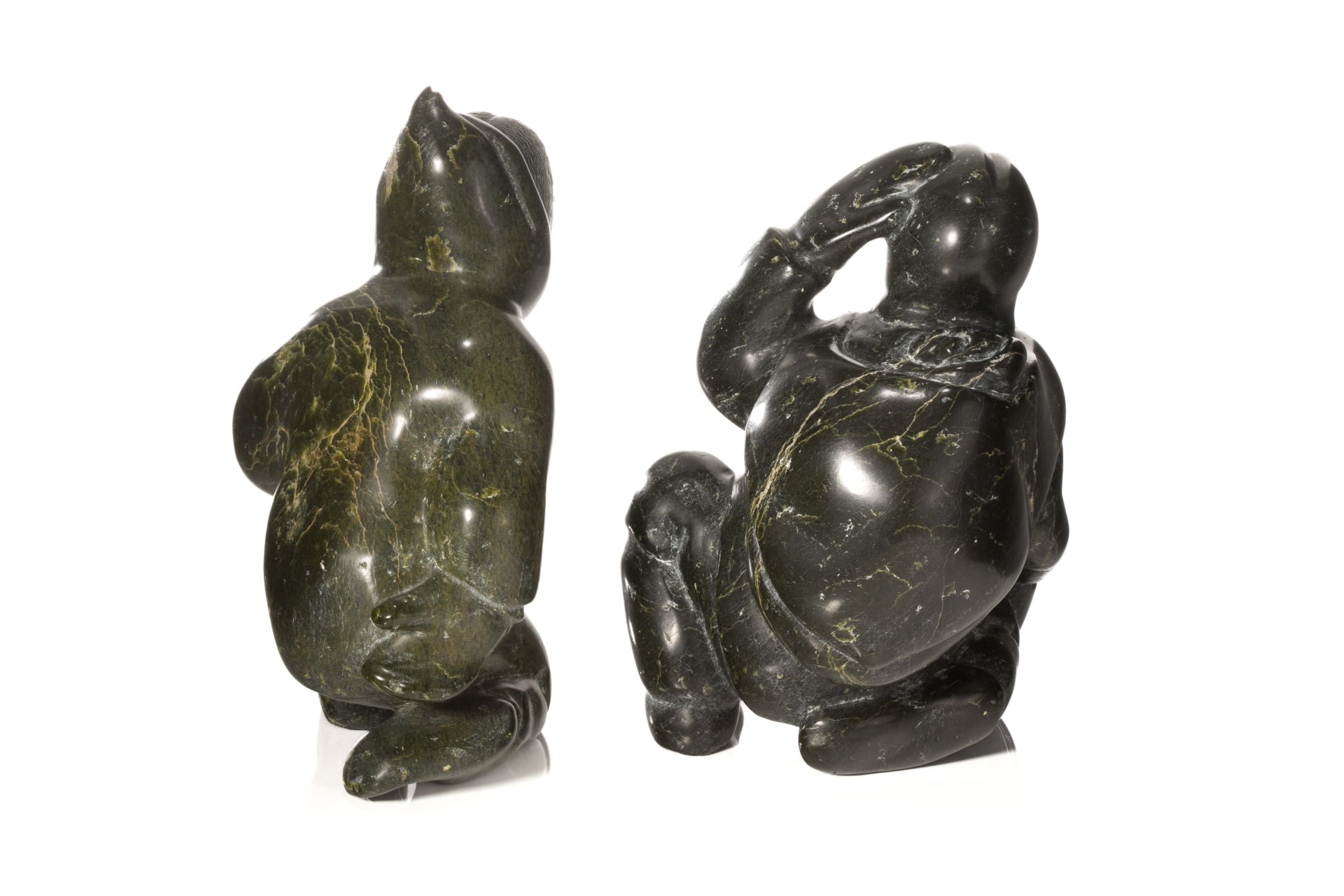 Towatuga Sagouk | Kneeling Man and Woman, with Child in her Amaut ...