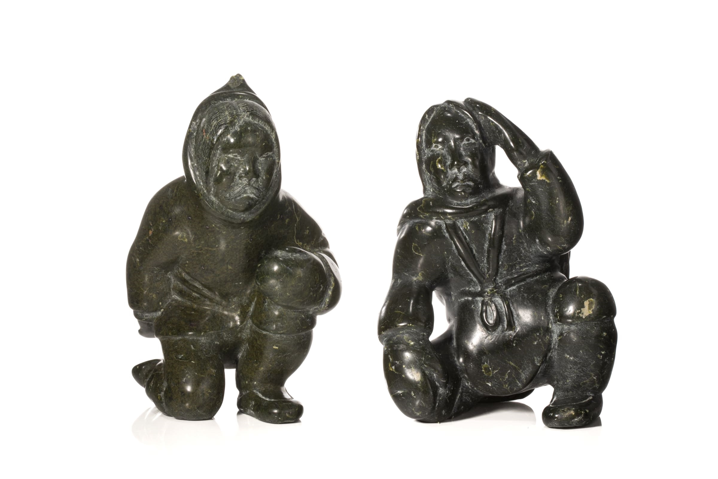 Towatuga Sagouk | Kneeling Man and Woman, with Child in her Amaut ...