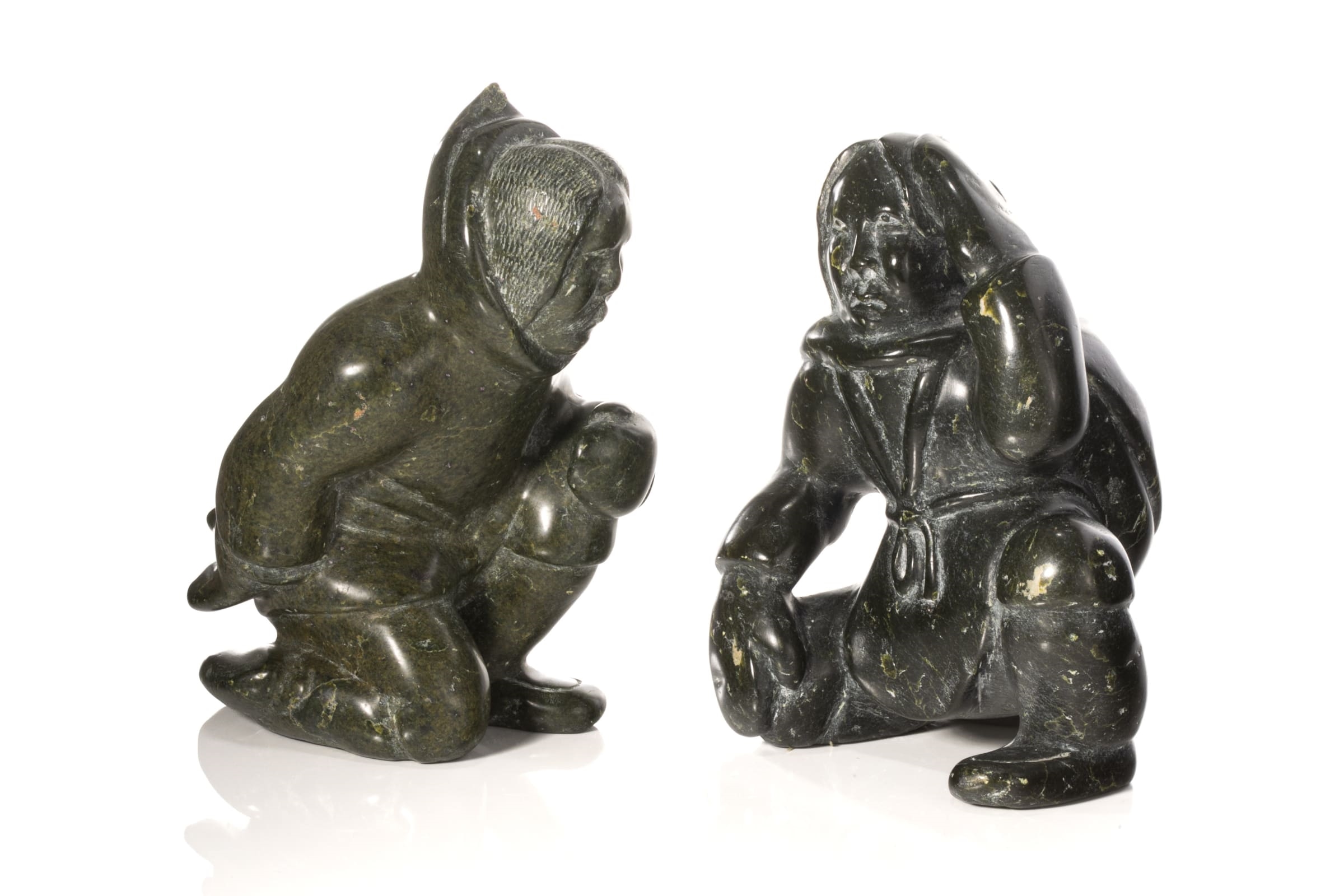 Towatuga Sagouk | Kneeling Man and Woman, with Child in her Amaut ...