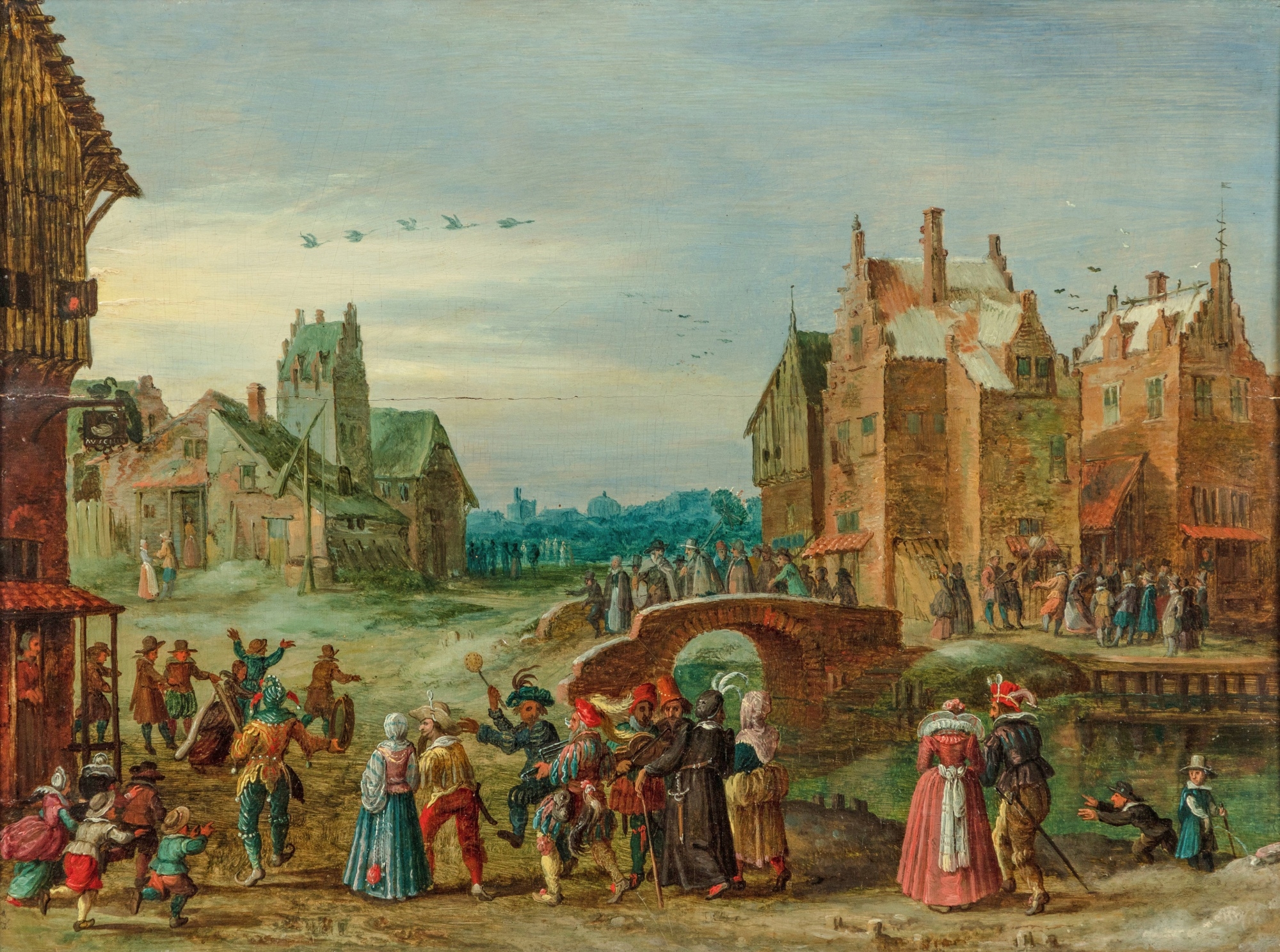 Govert Jansz./mijnheer | Scène de carnaval en hiver | MutualArt