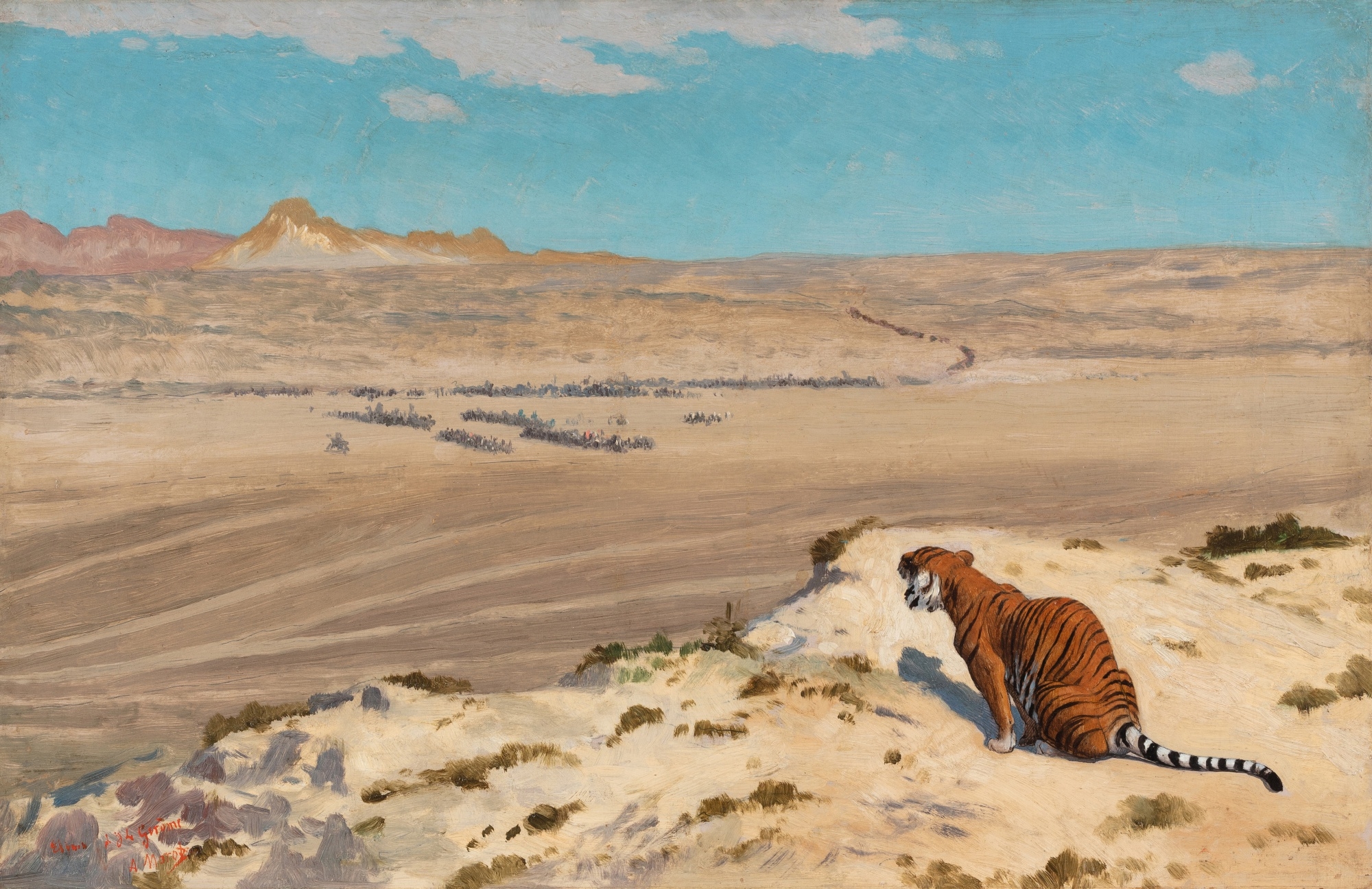 Jean-Léon Gérôme | Tigre à l'affût | MutualArt
