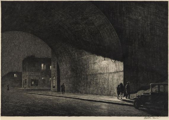 Martin Lewis | Arch Midnight, . (1930) | MutualArt