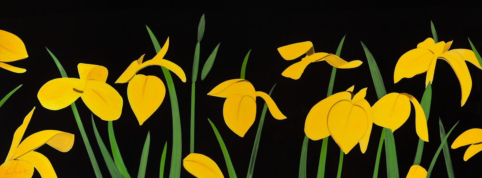 Alex Katz | Yellow Flags 2 (2018) | MutualArt