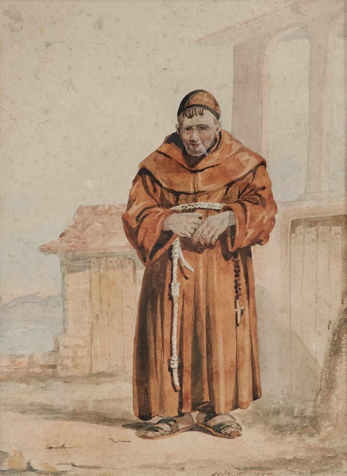 Alfred William Strutt | Mönch (1887) | MutualArt