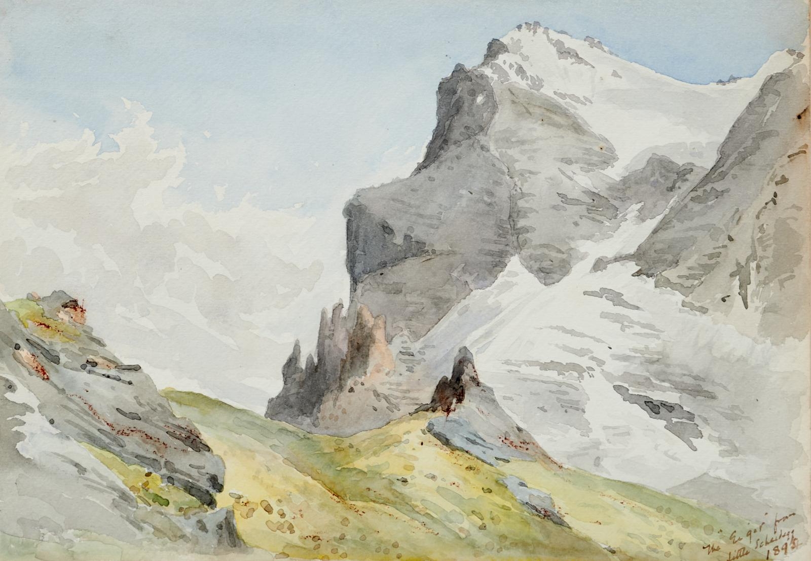 Edward Theodore Compton | The Eiger from Little Scheidegg (1895 ...