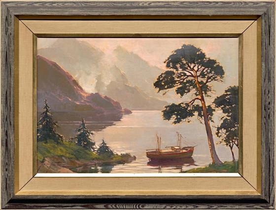 Jan Pospisil | LOĎKA NA ŘECE | MutualArt