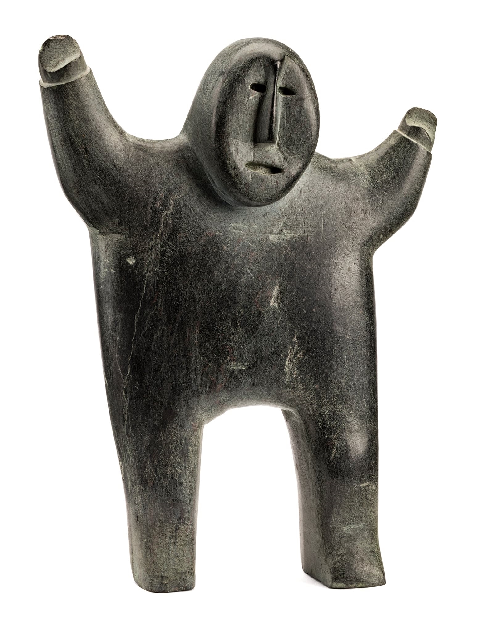 Peter Inukshuk | Man Signalling Caribou Sighting | MutualArt