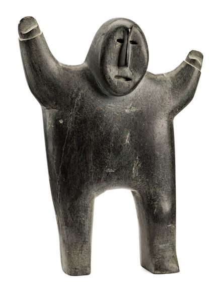 Peter Inukshuk | Man Signalling Caribou Sighting | MutualArt