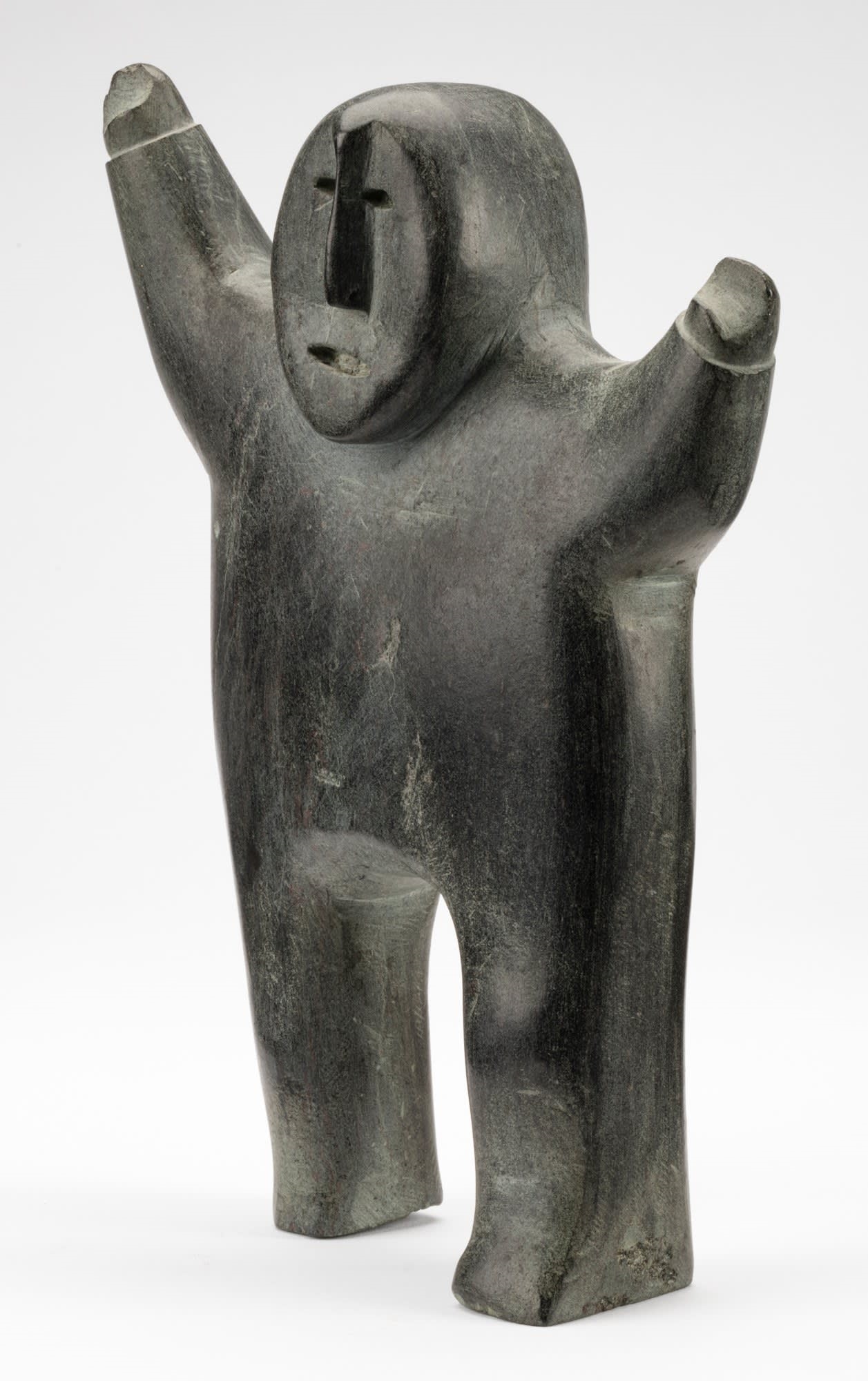 Peter Inukshuk | Man Signalling Caribou Sighting | MutualArt