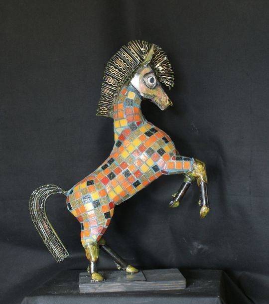 Stanko Kristic | Cheval en joie (2018) | MutualArt