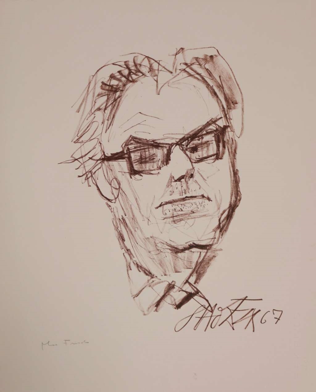 Otto Dix | Bildnis Max Frisch I (1967) | MutualArt