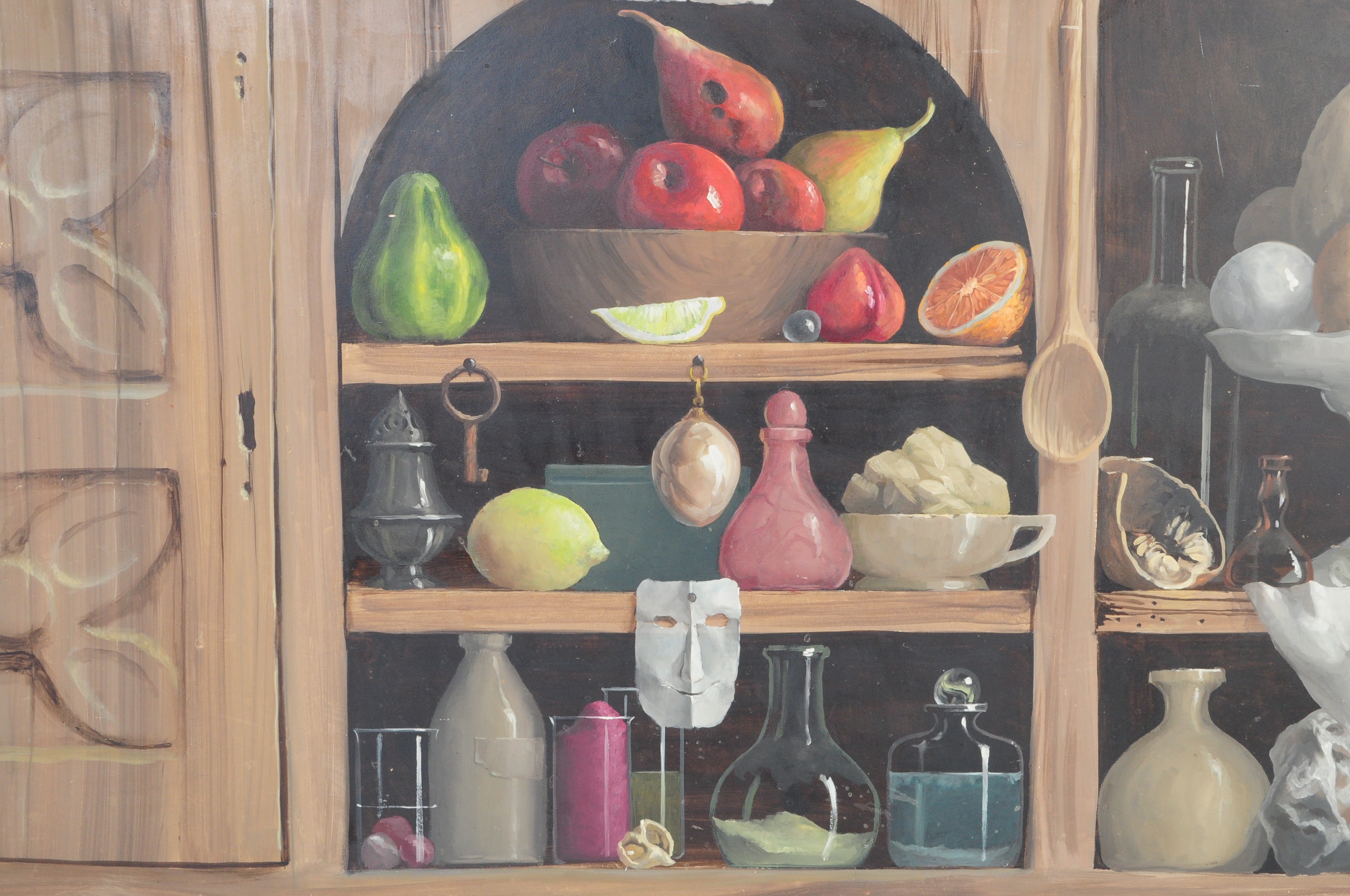 Deborah Jones | a food larder cupboard of fruits. | MutualArt