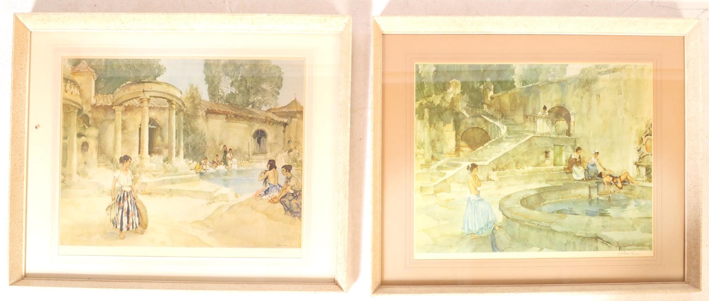 William Russell Flint | Averted Eyes, Varen, Switzerland (1962) | MutualArt